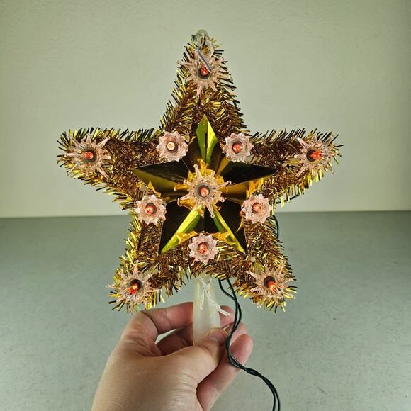 Trim A Home | Holiday | Vintage Trim A Home 1 Light Gold Tinsel Star ...